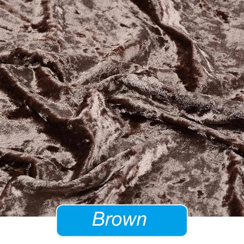 Бархатная ткань Amyries 50*160 см золотого цвета Коричневый, 50CMx160CM, Brown