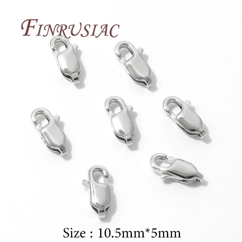 Позолоченные карабины для бижутерии FINRUSIAC, 20 штук