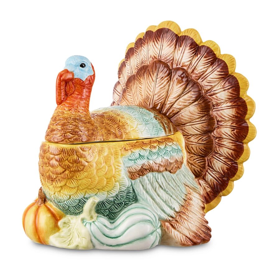 Банка с крышкой 3D Decor de table Родная природа Индюшка 23,85х23,85х25,64 см, керамика