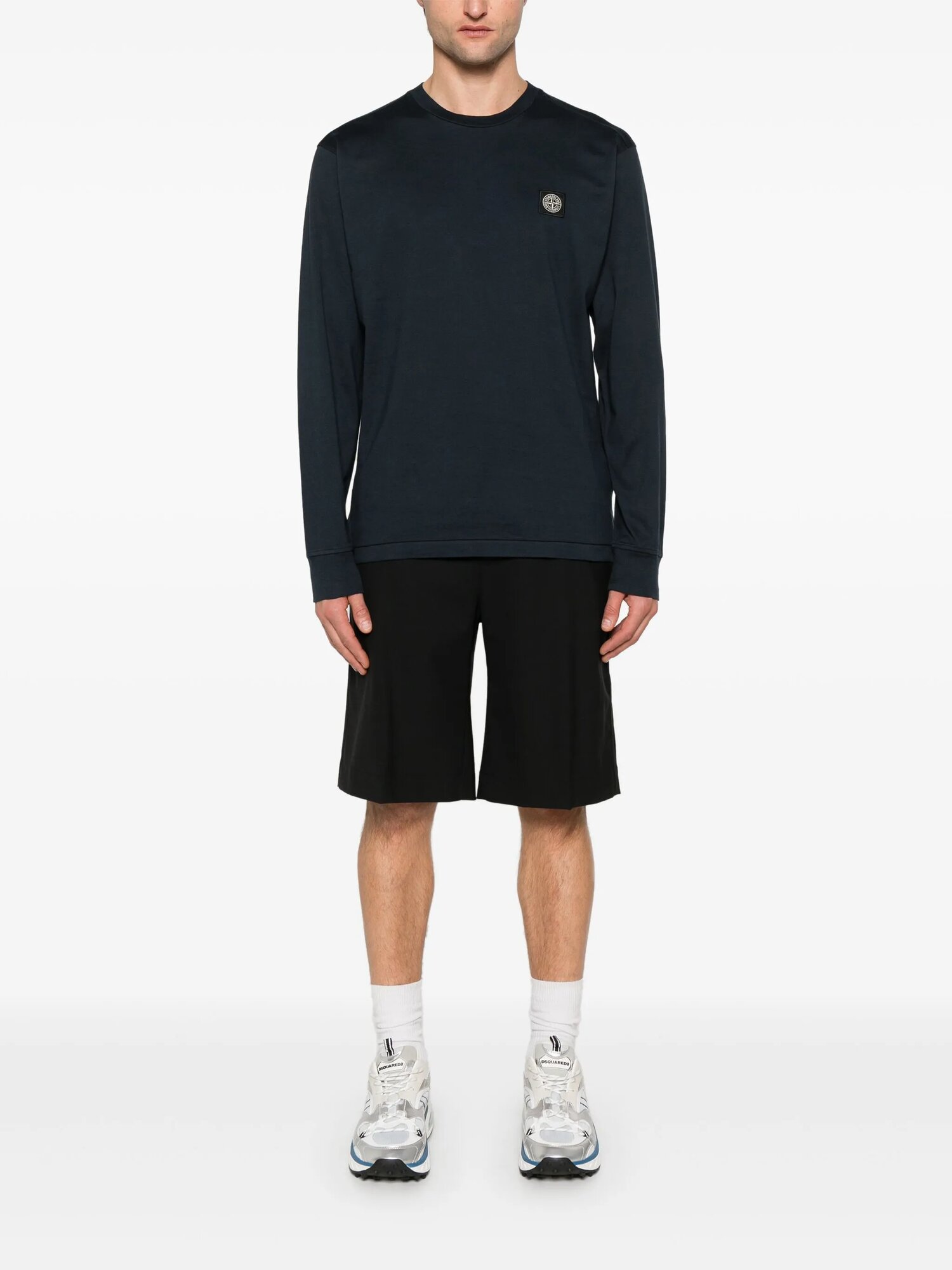 Футболка Stone Island Compass, размер L, синий — фото 1