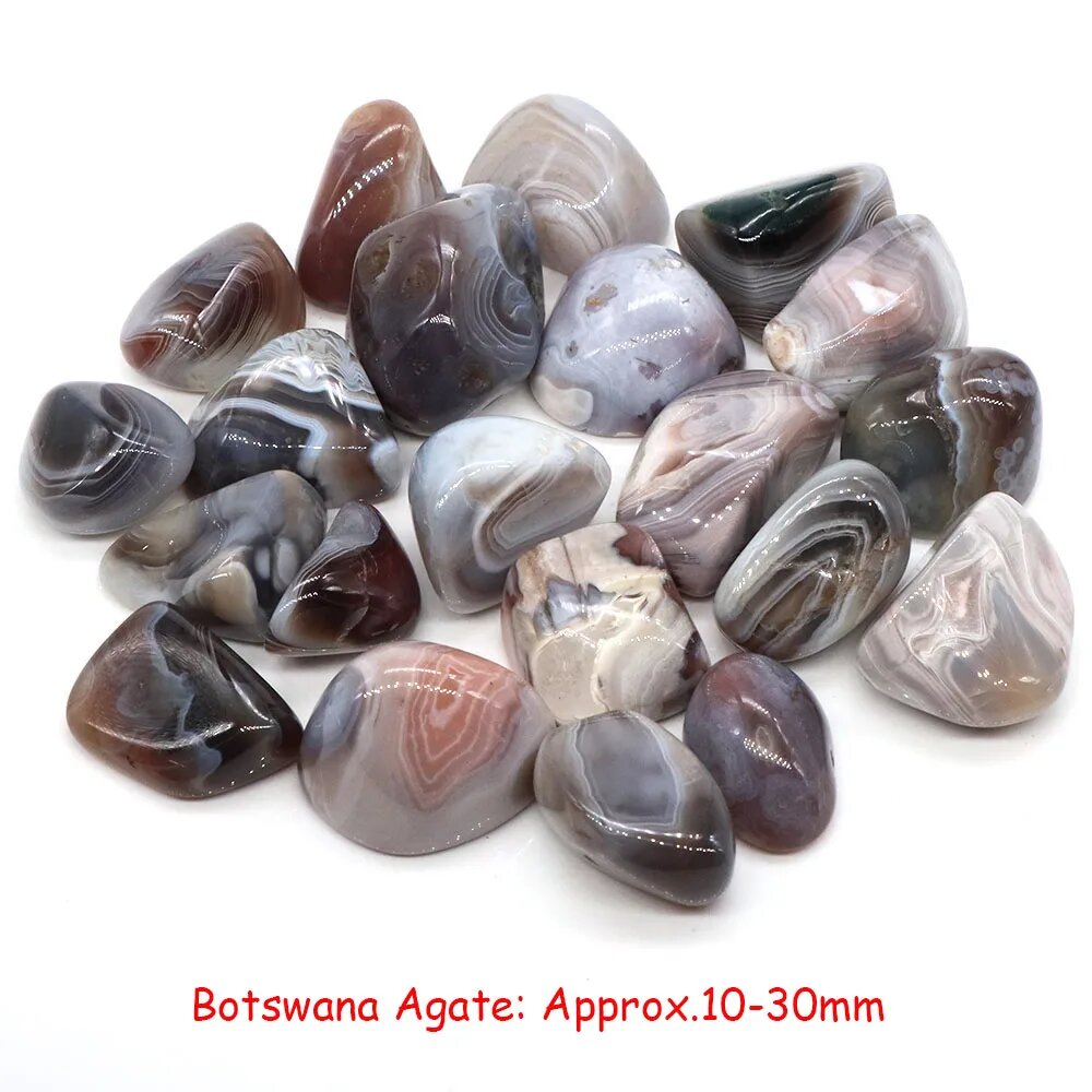 Натуральные кристаллы, набор камней 100g, Botswana Agate