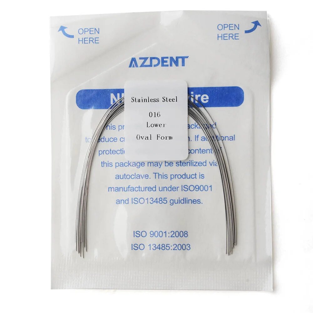 AZDENT Ортодонтические дуги из нержавеющей стали 1 Pack 016 Lower
