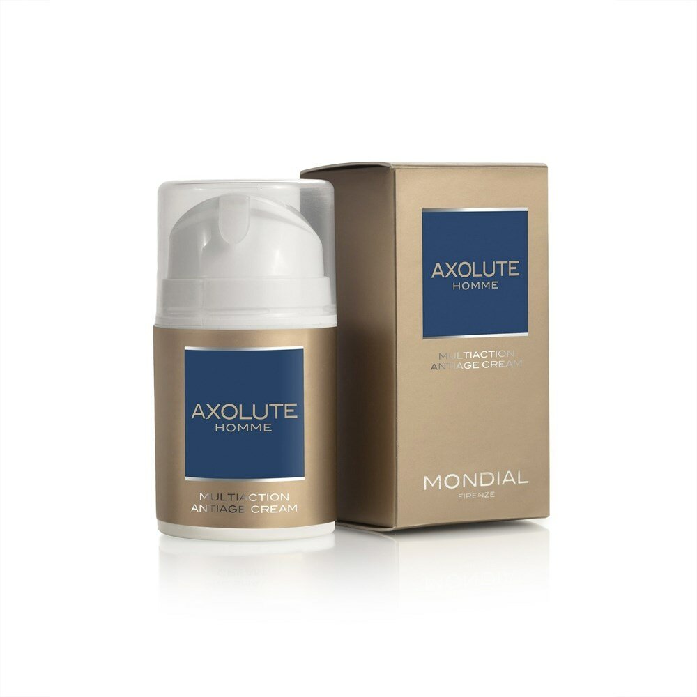Многофункциональный антивозрастной крем MONDIAL AXOLUTE HOMME MULTIACTION ANTIAGE CREAM, 50 мл