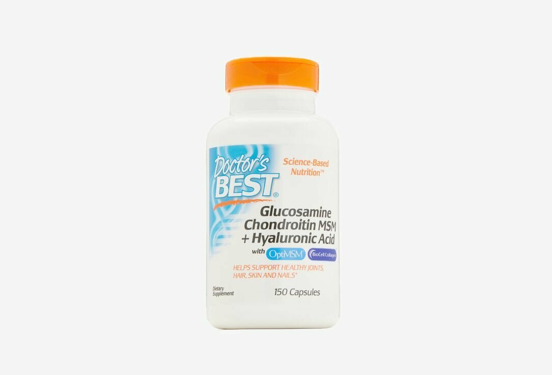 БАД для здоровья суставов DOCTORS BEST glucosamine chondroitin msm + hyaluronic acid