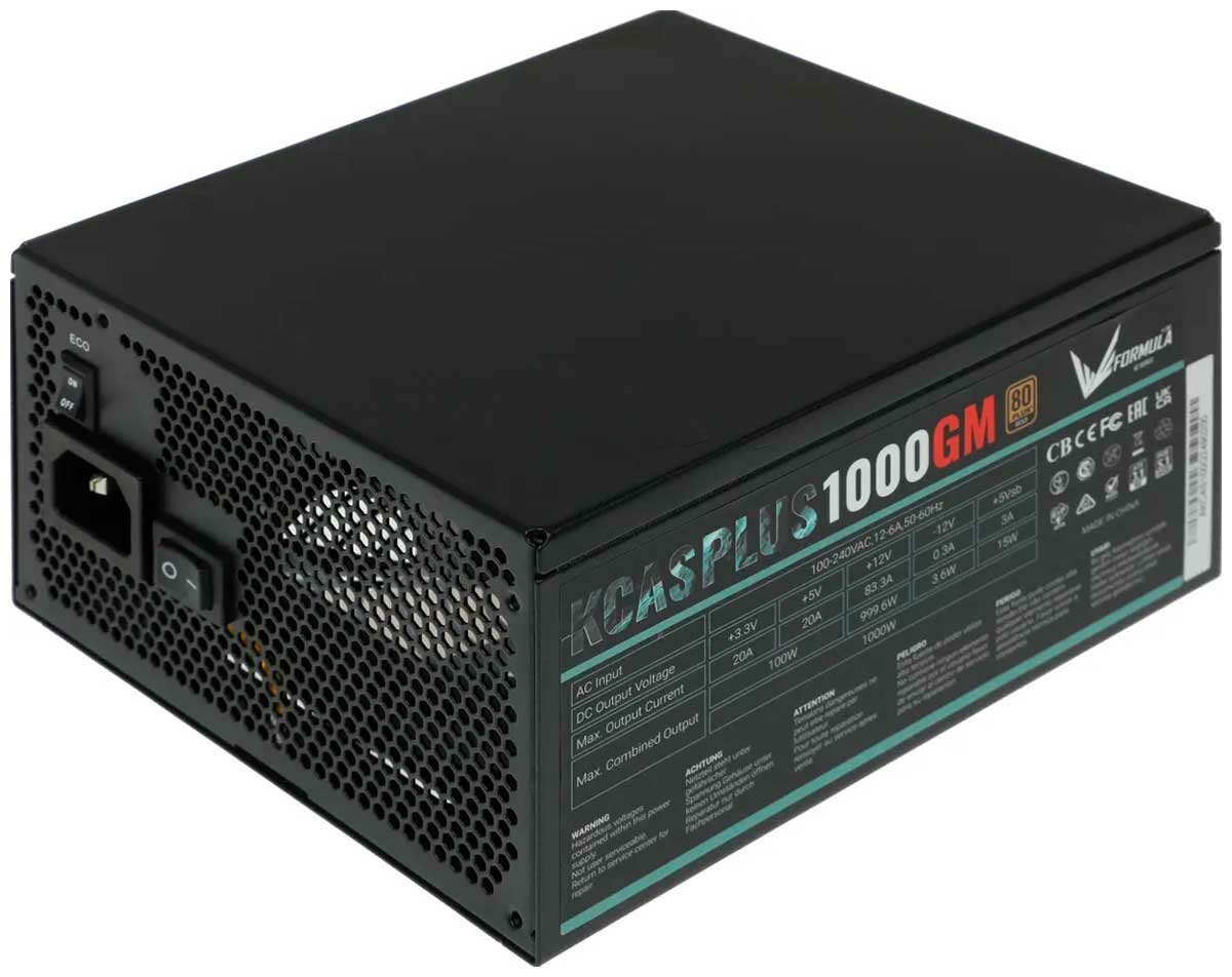 Блок питания Formula ATX 1000W AC KCAS PLUS 1000GM V2 Gold