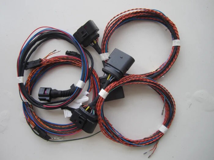 Для VW Golf VI 6 GTI Passat B6 B7 Автоматический диапазон выравнивания светодиодная фара Поворотная AFS проволока ксеноновая лампа от 10 до 14 адаптер For Golf MK6