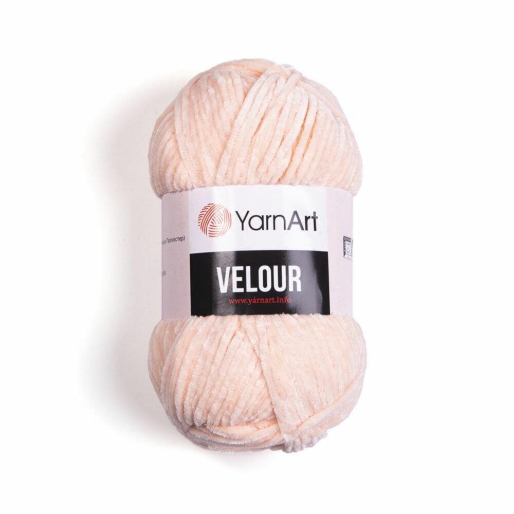Пряжа для вязания YarnArt Velour 869 персиковый 100 гр/170 м 100% микрополиэстер