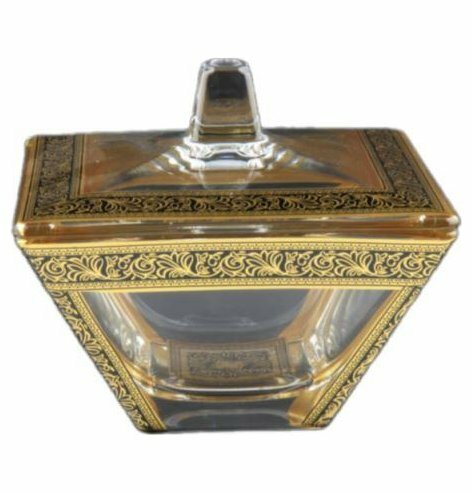 Конфетница 11 х 11 см с крышкой Astra Gold "Torcello Lilit /Golden Black" / 294582