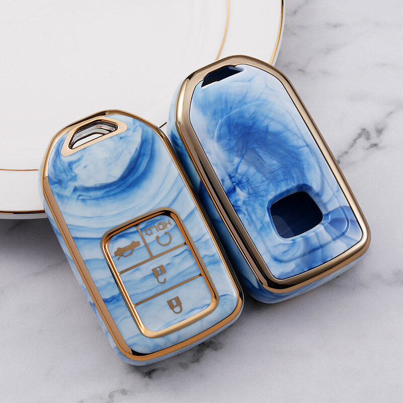 Чехол для ключей Honda, 2023, синий и белый фарфор