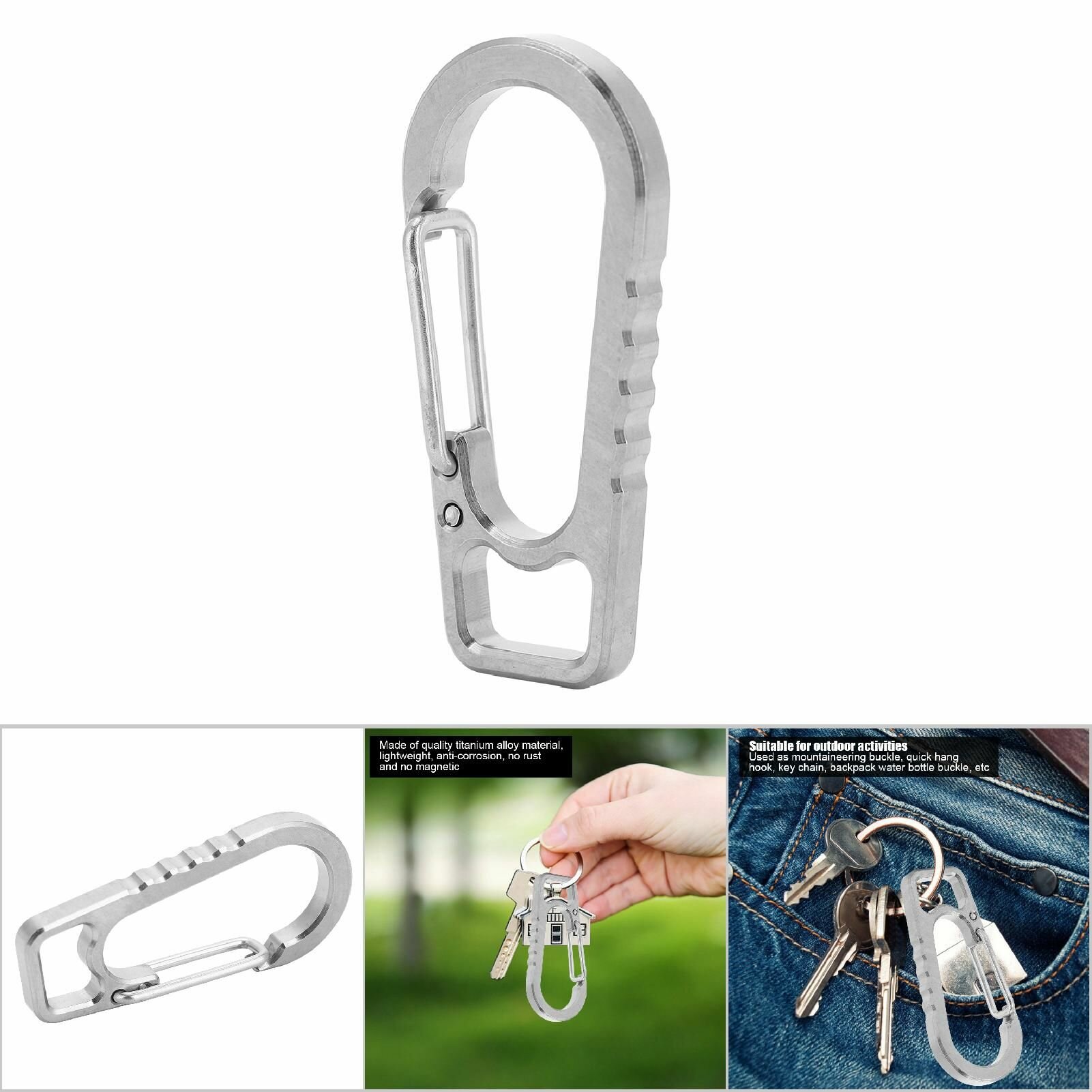 MAGT фиксирующий карабин, титановый сплав, прочный, легкий, для активного отдыха.