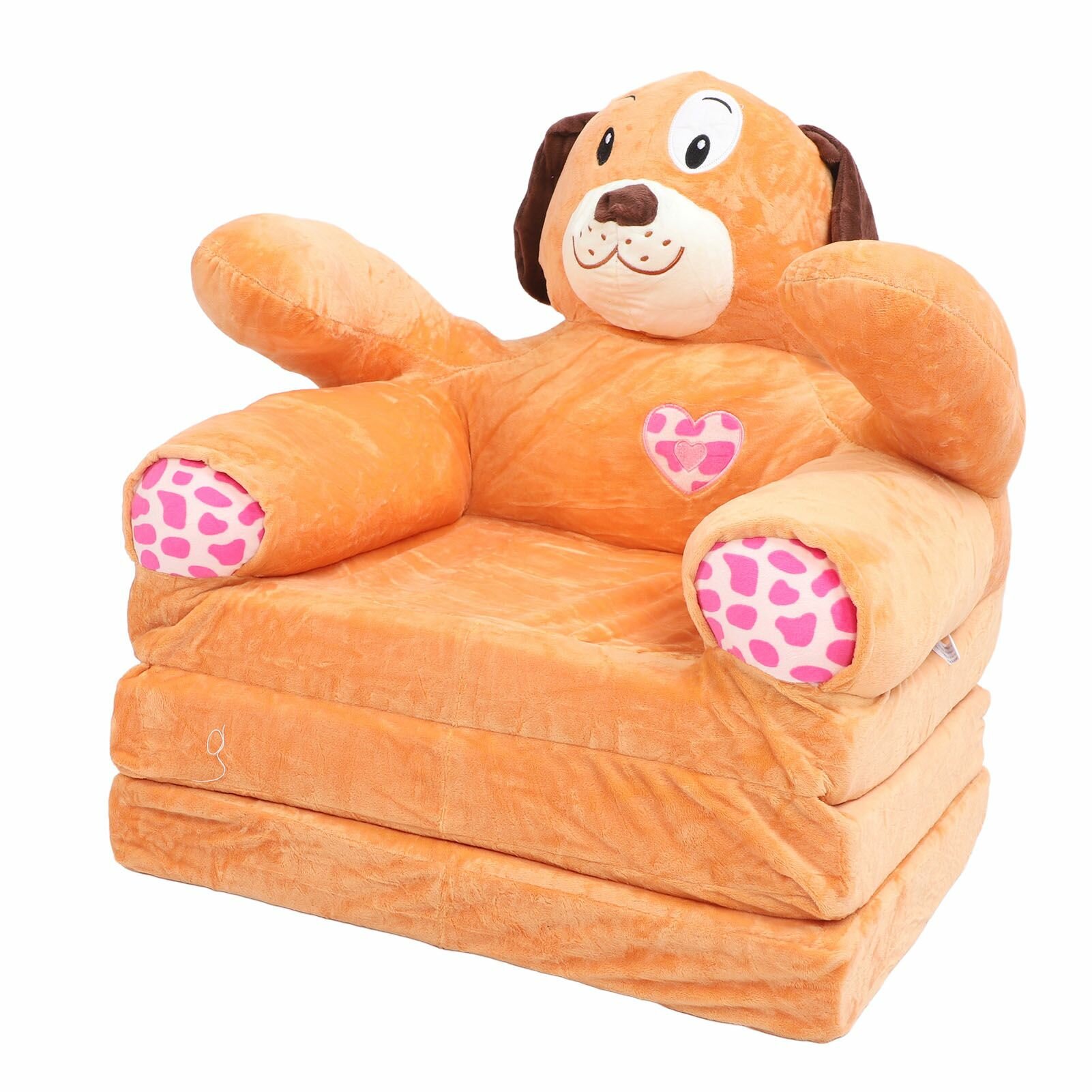 Детский диван-кровать с мультяшным рисунком в форме собаки, складной, многофункциональный, 115 х 50 см, идеальный подарок для девочек и мальчиков