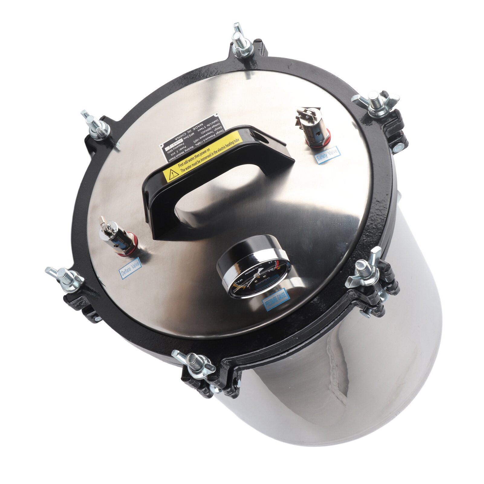 Паровой автоклав портативный высокотемпературный бак из нержавеющей стали 18л