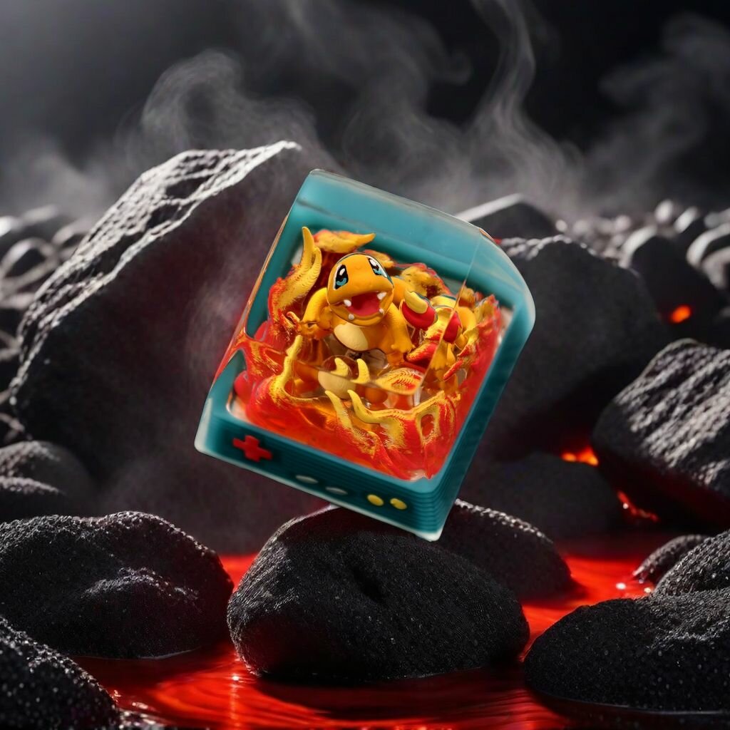 Кейкапы для механической клавиатуры - аниме мультфильм-1U Artisan Пользовательские ручной работы из смолы