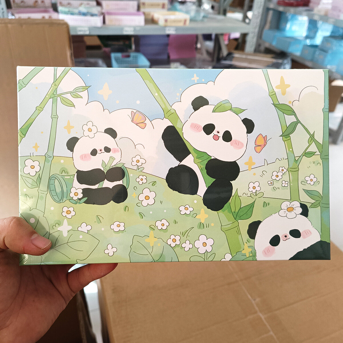 Подарочный набор "Милая панда", настольная книга, канцелярские принадлежности, 24,9х15,5х4,5 см