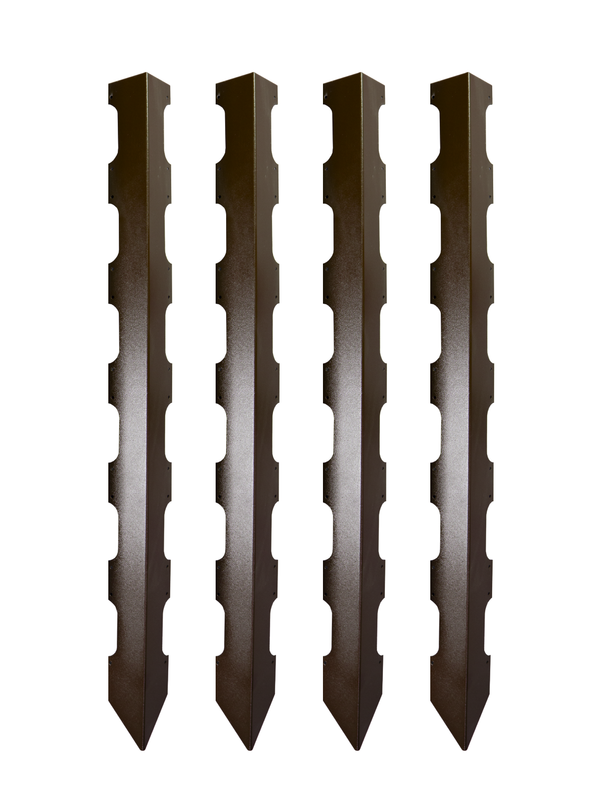 Колышки уголки для деревянных грядок CB90-6Br, высота 90 см, коричневый