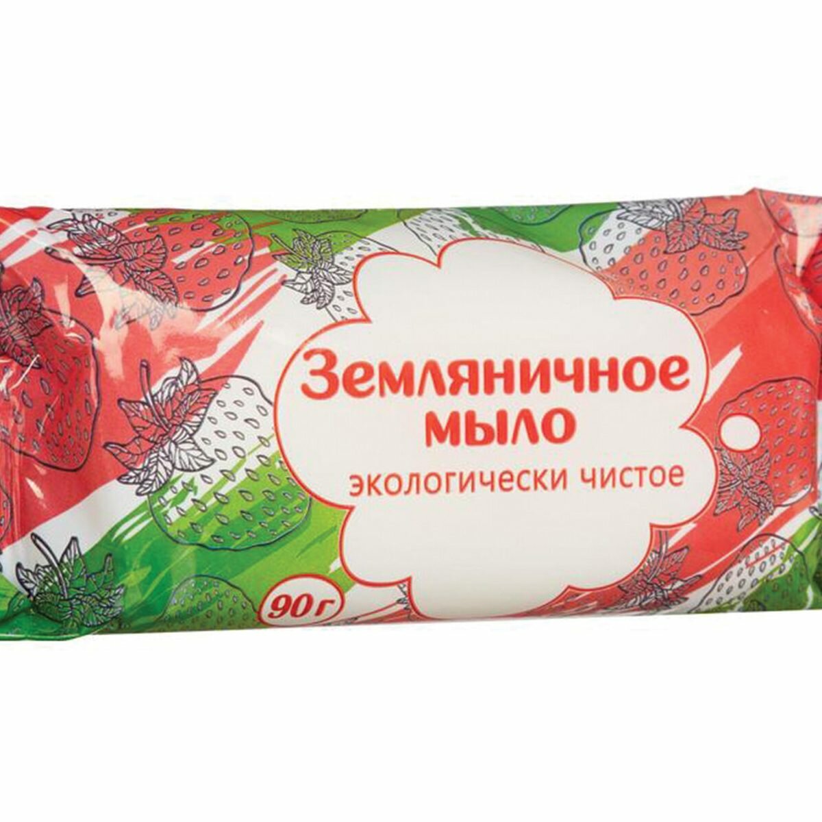 Мыло кусковое туалетное Агропром-Юг "Земляничное", натуральное, 90г (925454)