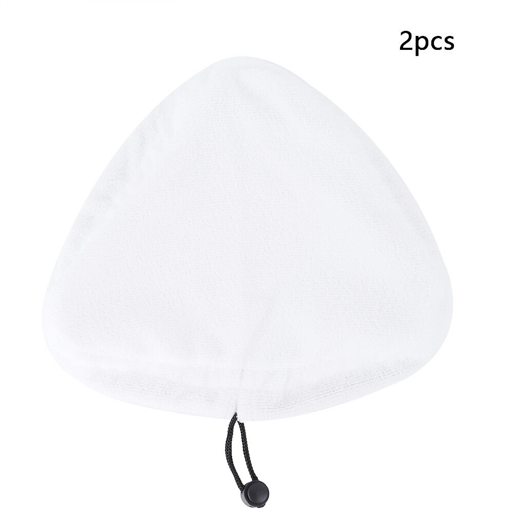 2 сменные моющиеся треугольные насадки из микрофибры для паровой швабры