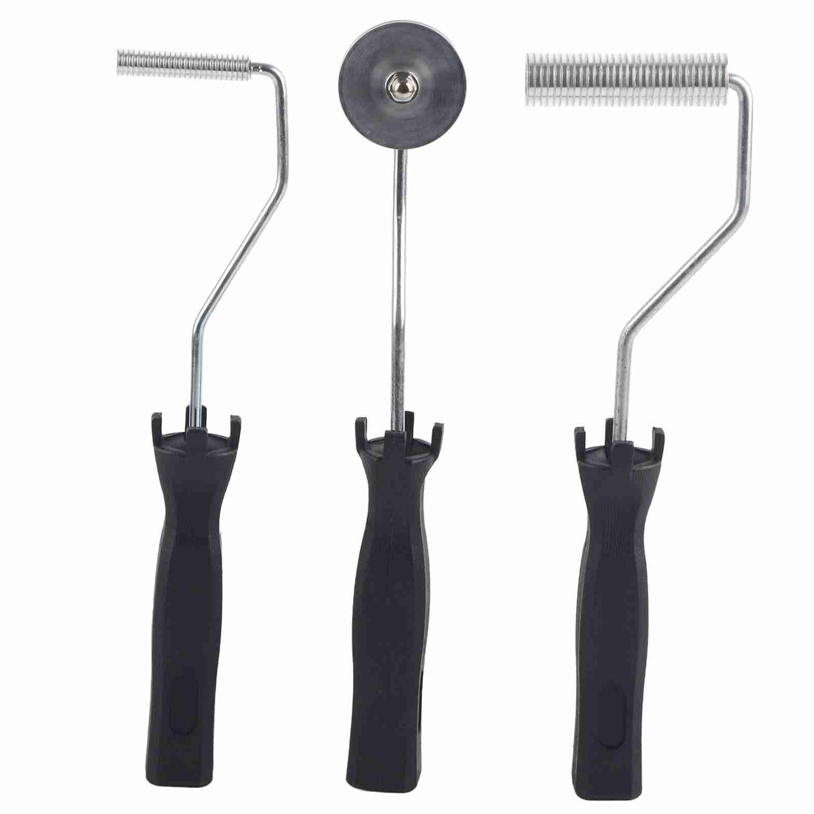 Валик для ламинирования из алюминиевого сплава и стекловолокна с ручкой из АБС-пластика для нанесения смолы GRP, инструмент для удаления пузырьков при ремонте эпоксидных композитов