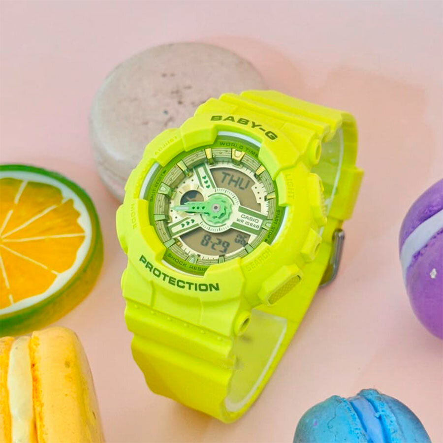 Наручные часы CASIO Baby-G, зеленый — фото 1