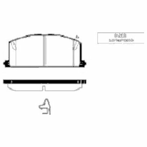 Комплект передних тормозных колодок Goodwill 1071 F для Mazda 626 (1991-1998), Toyota Camry (1982-1988), Toyota Carina (1983-1992)