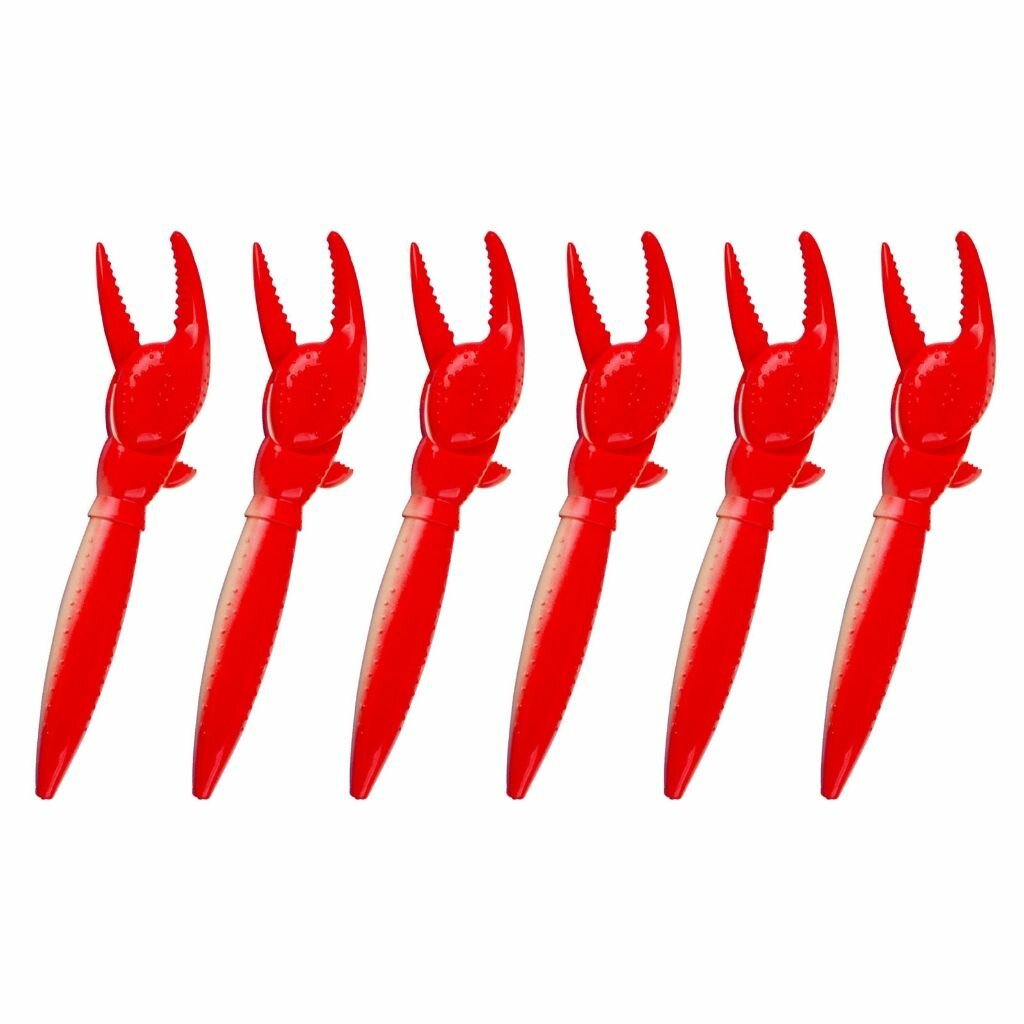 Шариковая ручка, Ручка в форме забавных клешней краба, упаковка 6 шт.