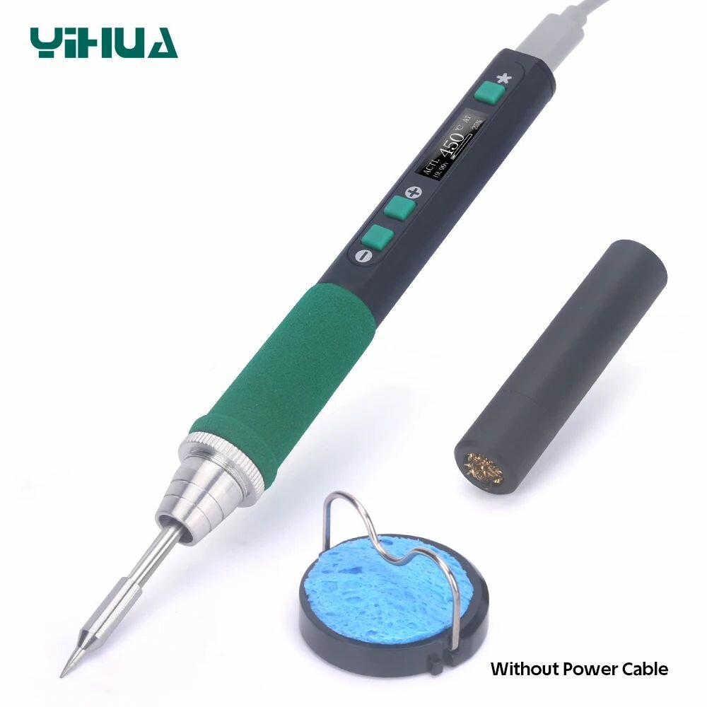 Паяльник Yihua 928D-IV, USB Type-C, PD 60W, жало C235
