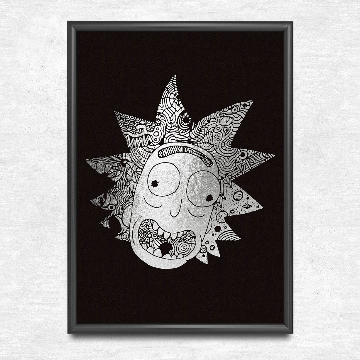 Постер на стену Рик и Морт / Плакат интерьерный Rick and Morty мультсериал