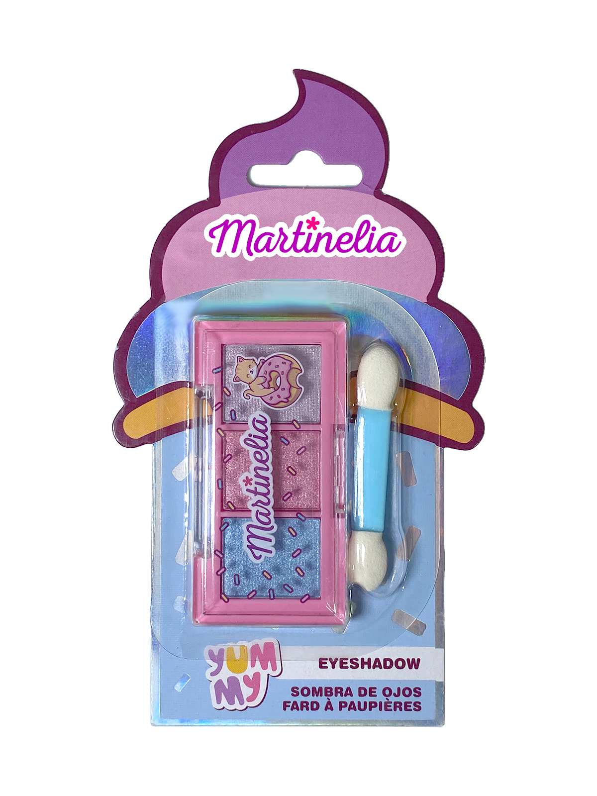 Мини набор теней Martinelia 35078B, голубой, для глаз, в футляре