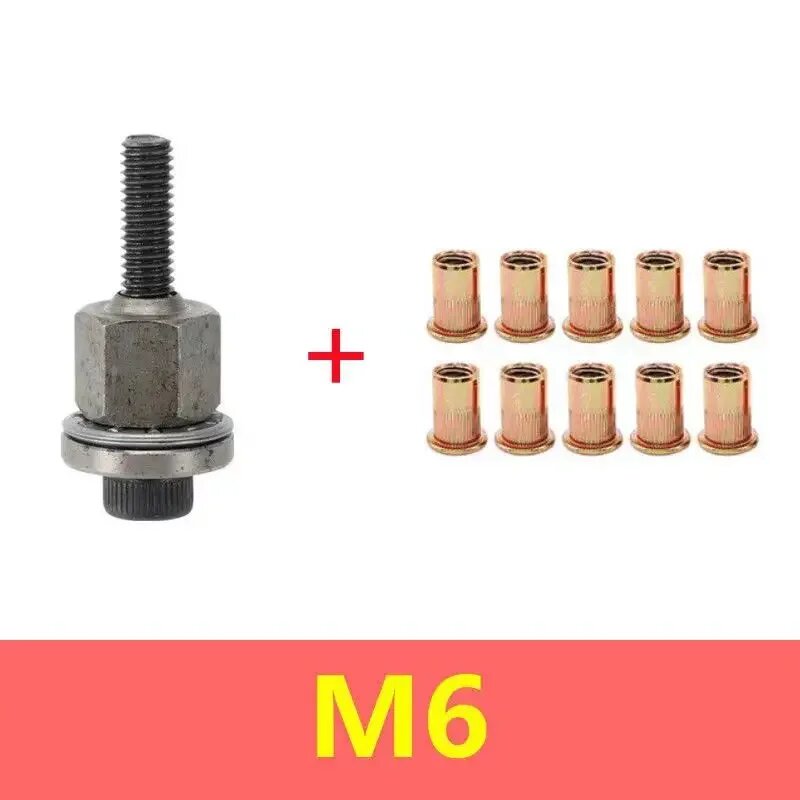 Клепальный пистолет с гайками M3 M4 M5 M6 M8 M10 M6 with 10pcs nuts