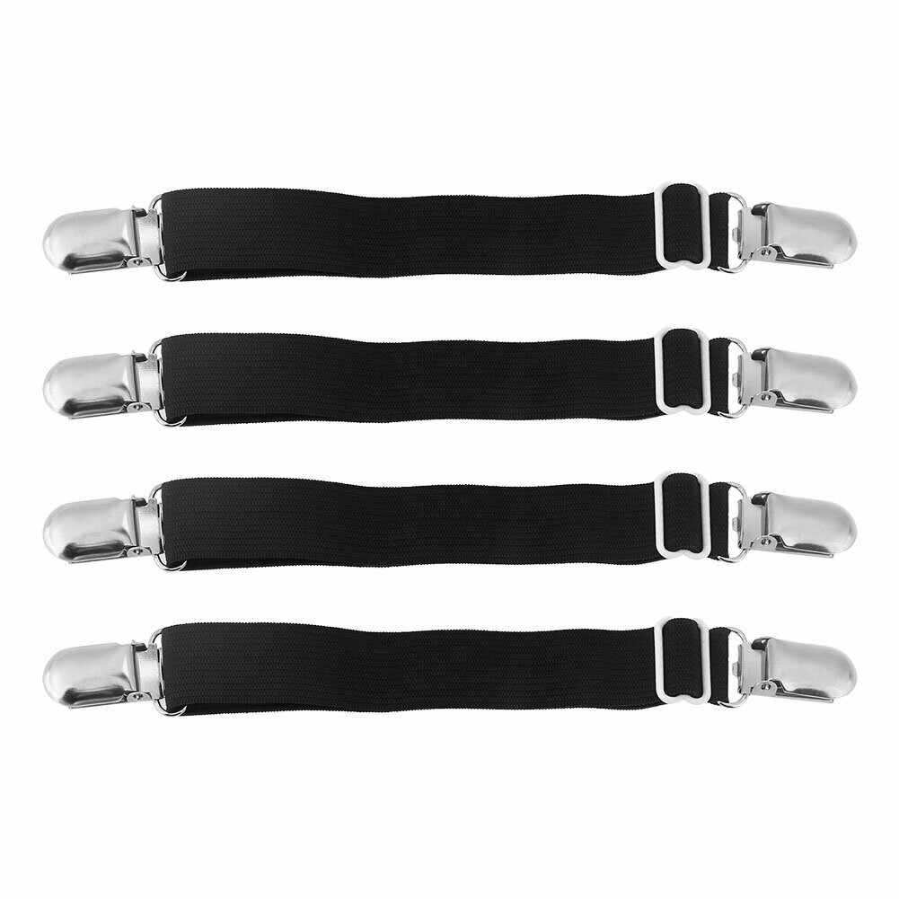 4pcs/лот регулируемый кровать -лист закрепителен крепежные зажим для упругого держателя зажим
