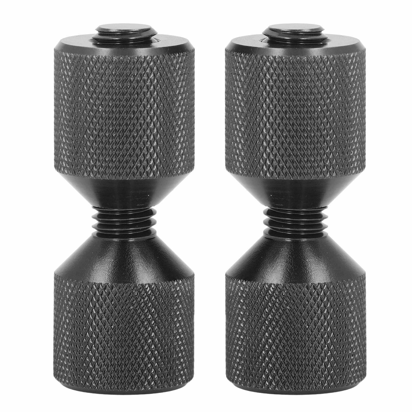 Комплект центрирующих штифтов для фланцев из анодированного алюминия 1 1/8 дюйма с двойным отверстием. Фланцы 0,5 14 дюймов, 150 фунтов, черные, 2 шт.