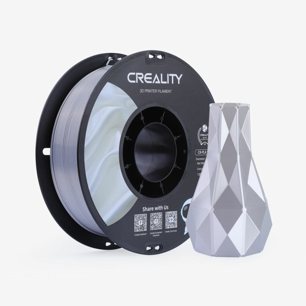 CREALITY 3D Расходные материалы для 3D-печати, Silk расходные материалы для шелка, 1 кг, высокий глянец, текстура шелка, аккуратная проводка, плавная подача 1.75mm1