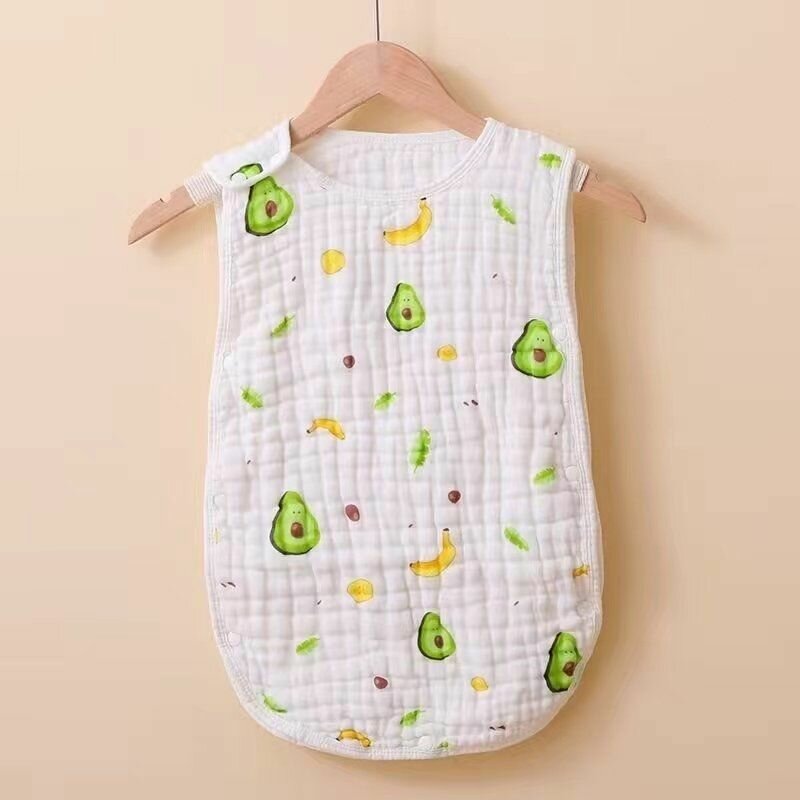 Спальный мешок Seersucker, для детей, 4 слоя, авокадо, размер S60, хлопок