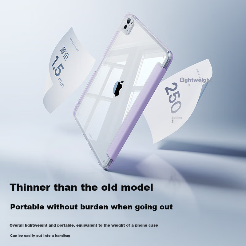 Baseus iPad11/10 Protective Case Apple Tablet Protective Cover 10th Generation [2025 Upgrade · Ice Transparent Bare Machine] Suitable for 2025 iPad11/10-10.9 inch