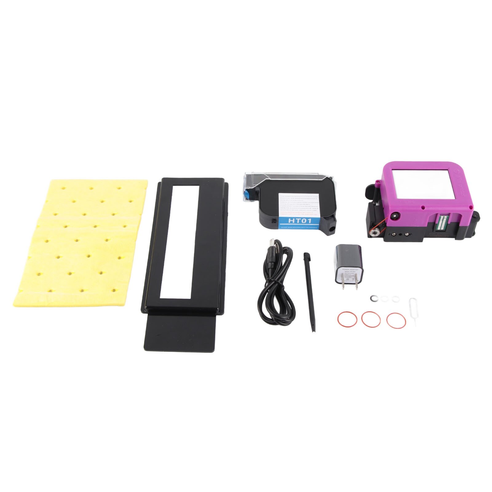 Ручной струйный принтер QR-кодов, цветной светодиодный сенсорный экран, 4-ядерный процессор, струйный принтер для кодирования, 12,7 мм, вилка стандарта США, 100 240 В