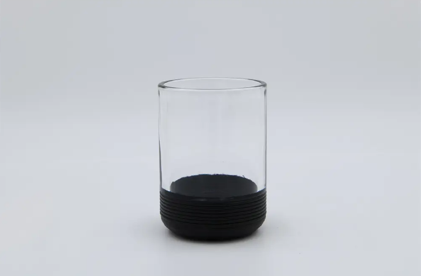 Стакан Proffi Black Glass, для зубных щеток, из стекла, черный