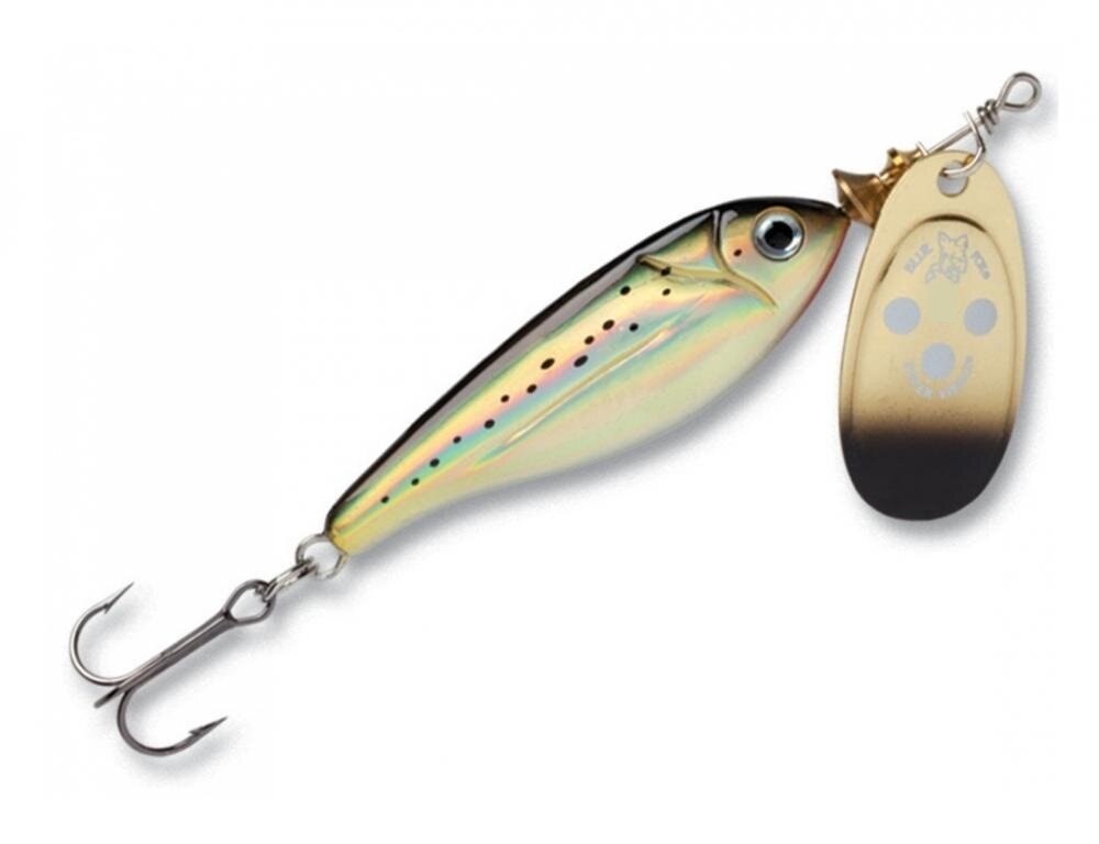 Блесна вращающаяся BLUE FOX Minnow Super Vibrax 2 /G / 9гр. ++