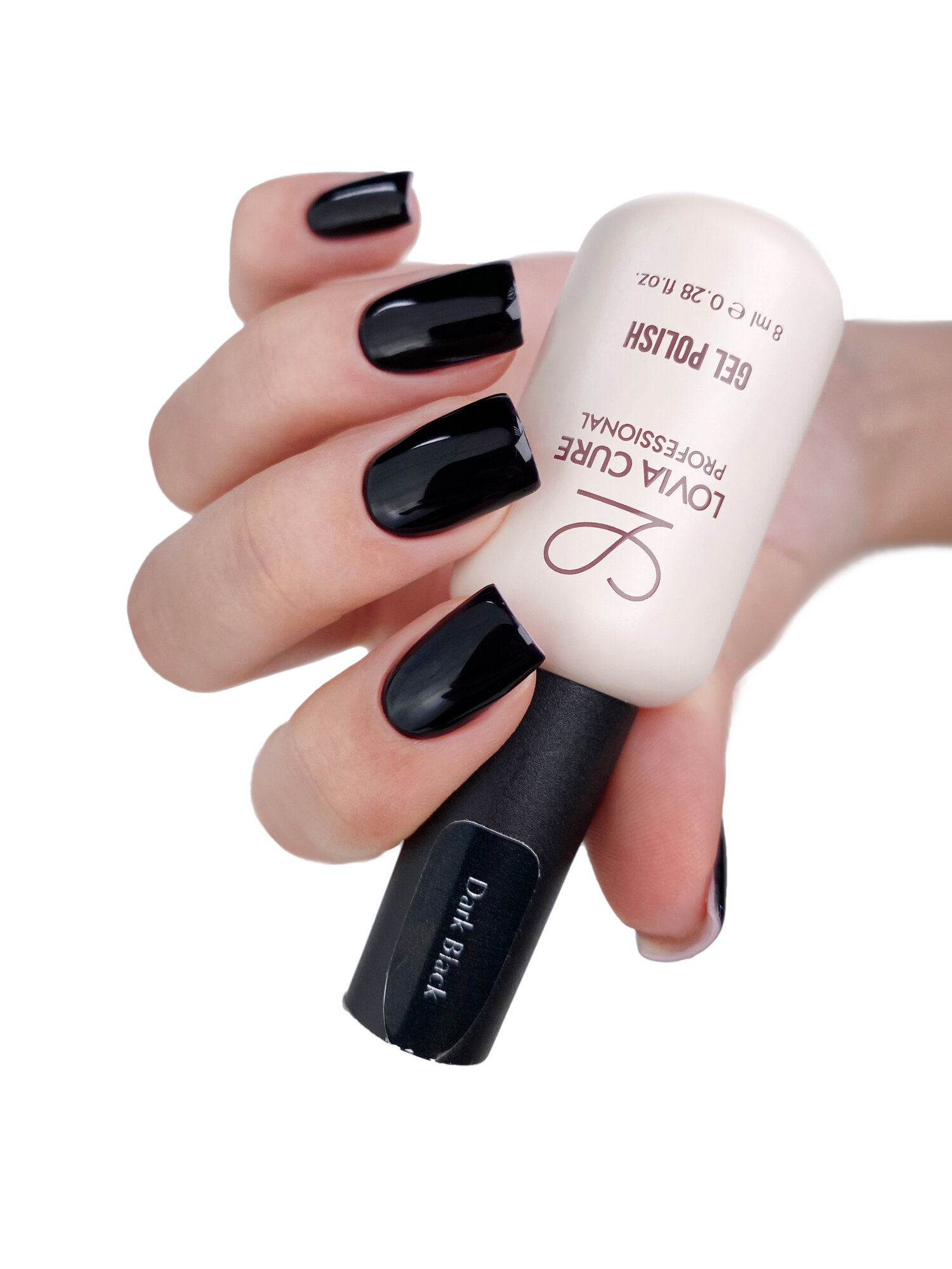 Гель-лак черный 023 8 мл, LOVIA CURE