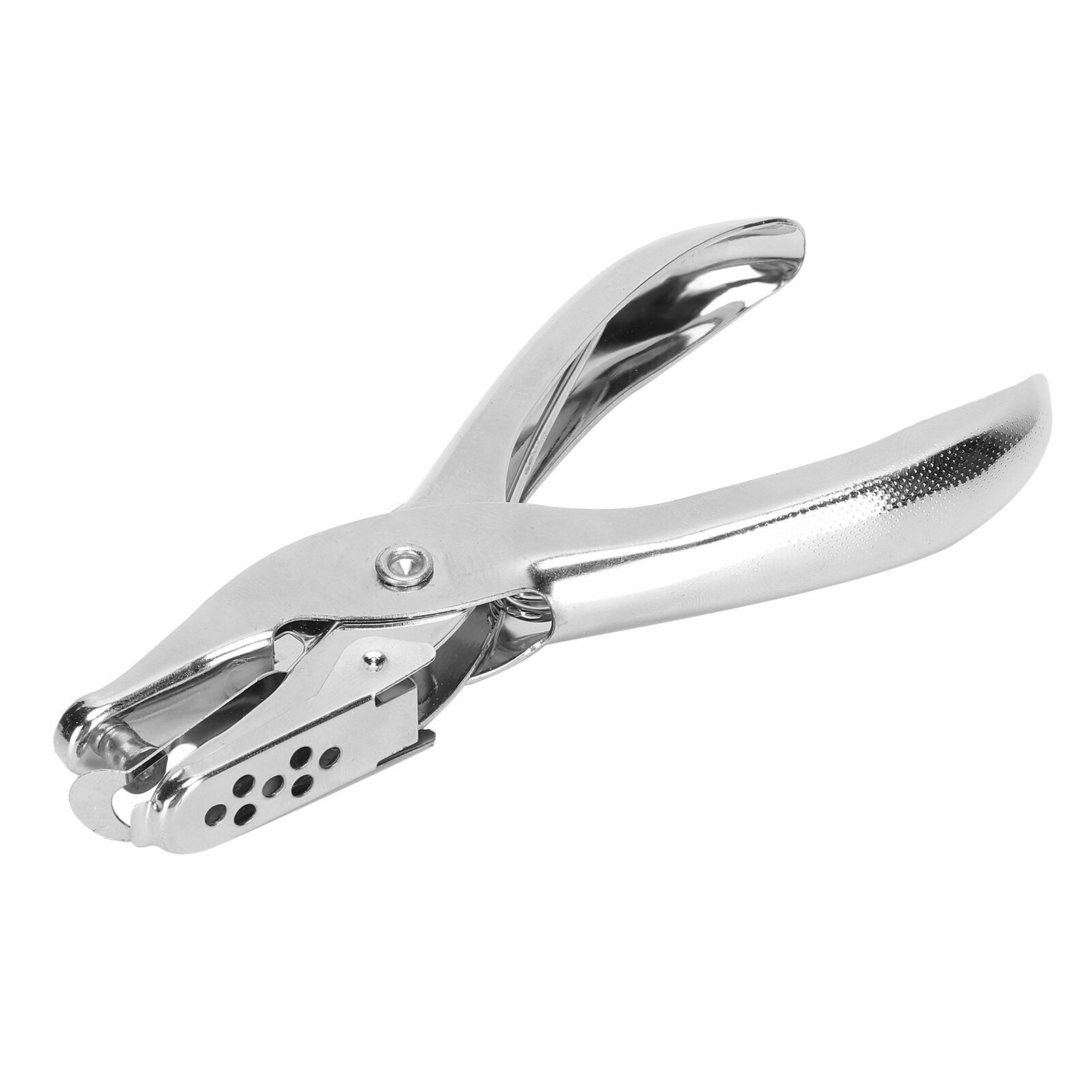 Steel Round Hole Puncher Pliers Home Office Leather Strap Notepad Punching Tool