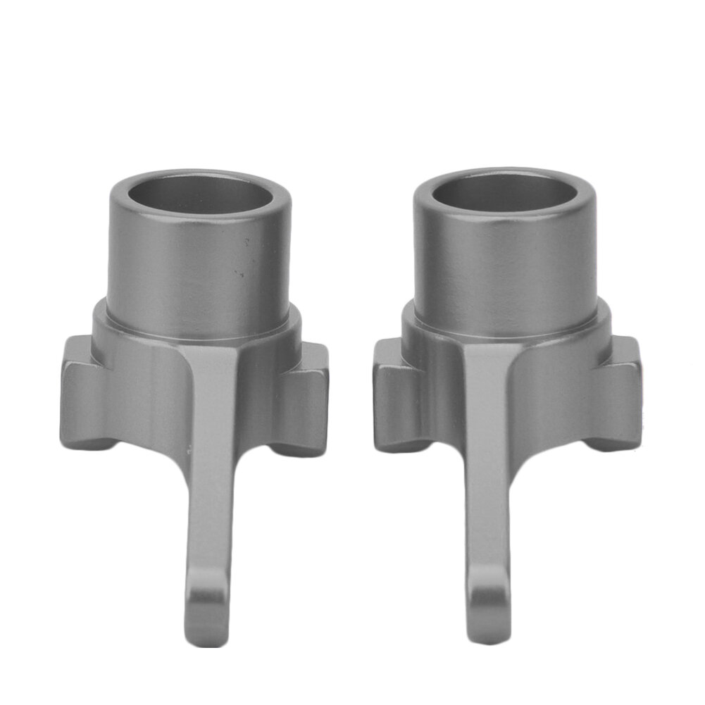 Рулевые стойки из алюминиевого сплава (левая/правая) для радиоуправляемой модели KYOSHO 4WD Optima Maxima, серебристый цвет.