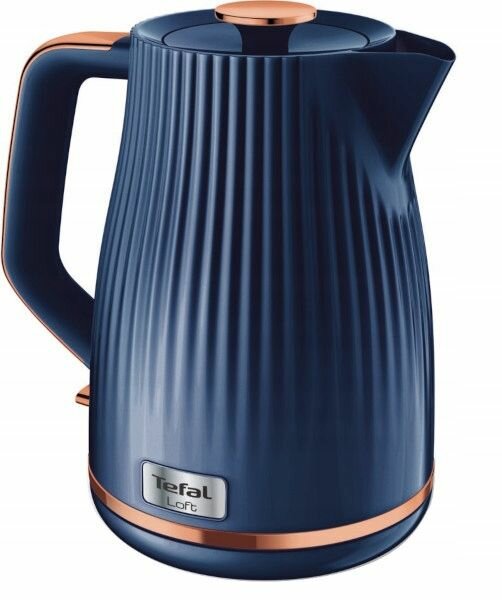 Tefal Электрический чайник Чайник Loft 2400 Вт, темно-синий, KO2514, темно-синий
