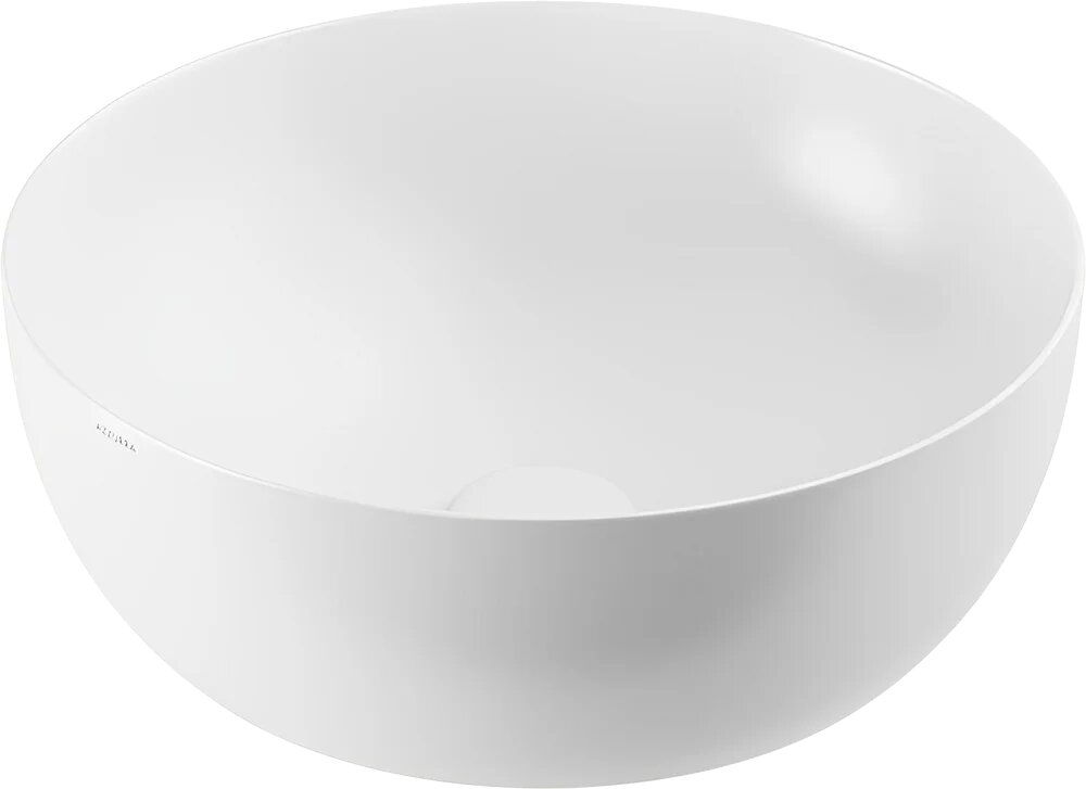 Накладная раковина Azzurra Elegance 40 фаянсовая, без отверстия под смеситель, раковина для ванной, 40 см, круглая, белая