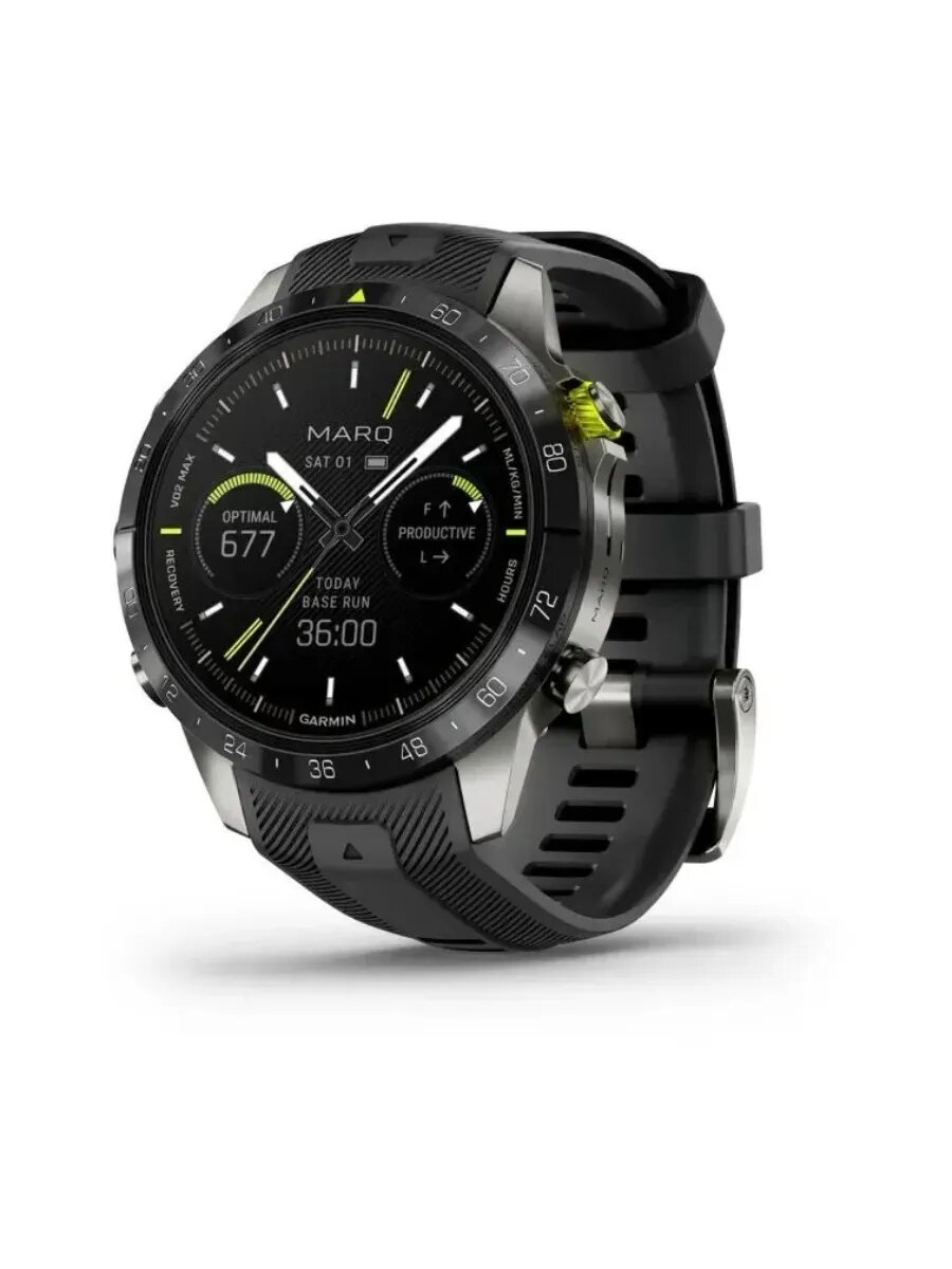 Часы Garmin MARQ Gen2 Athlete 010-02648-41, AMOLED-экран, сапфир, титан