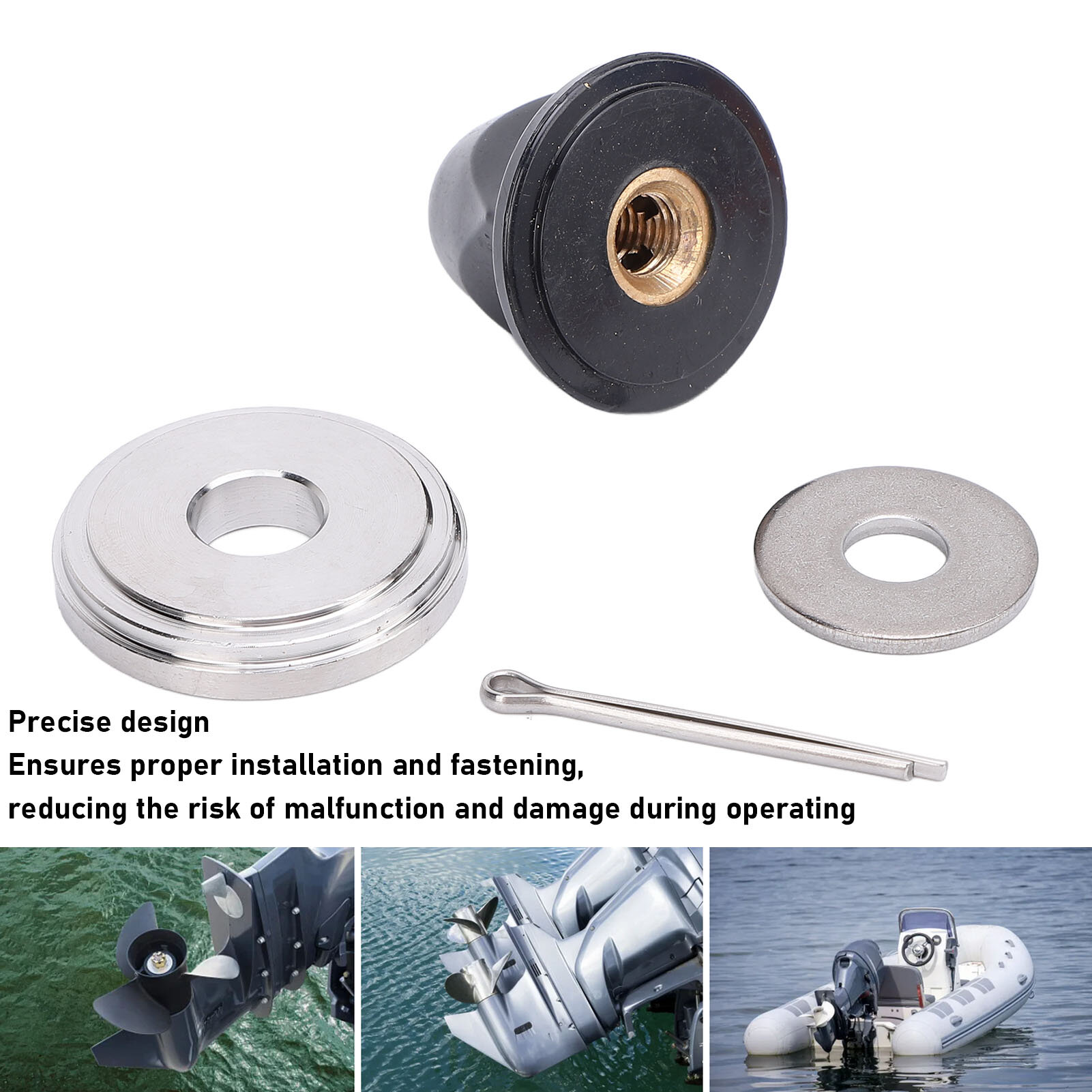 Гайка гребного винта подвесного мотора 6L5 45616 00 Комплект крепежных деталей для гребного винта, втулка, шайба для лодочного двигателя мощностью от 4 до 6 л. с.