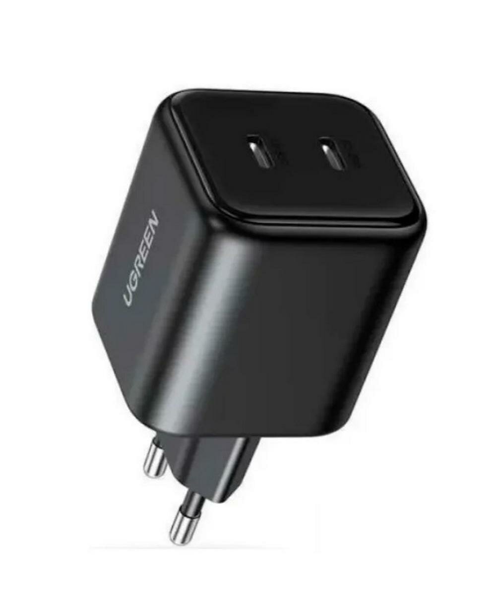 Сетевое зарядное устройство UGREEN X526 (65058) GaN 45W Dual USB-C Черный 2xUSB-C