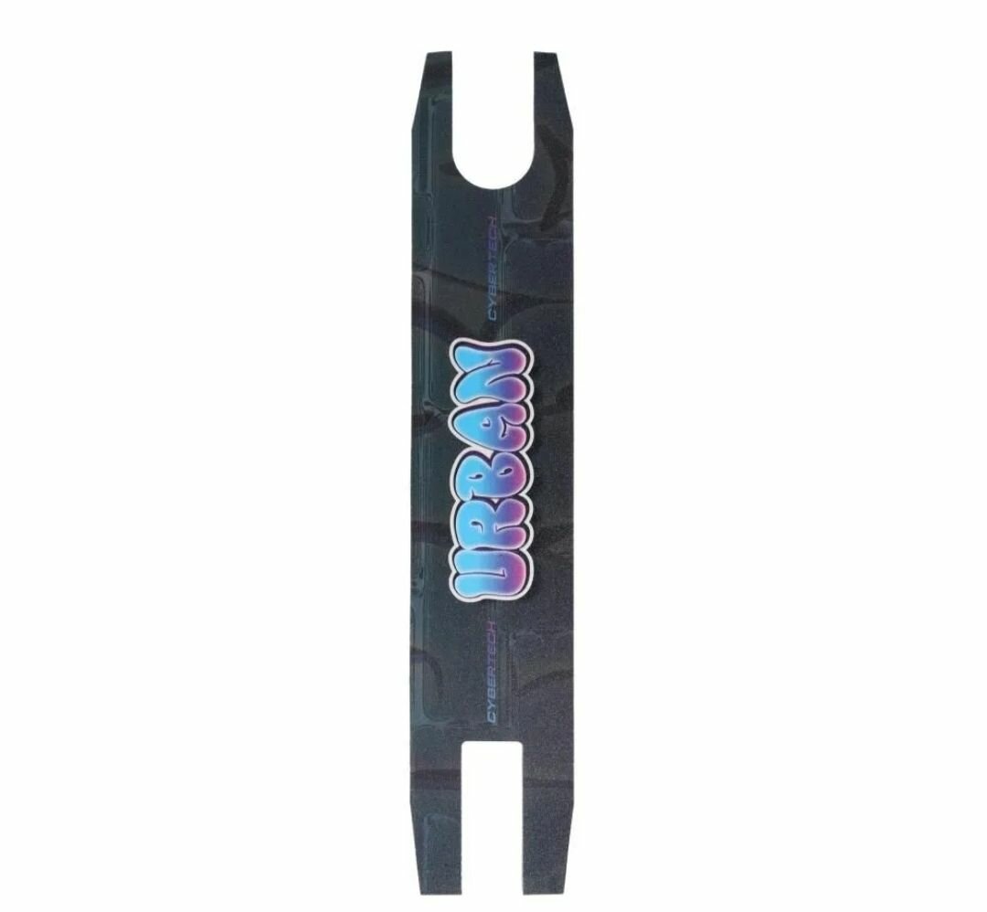 Шкурка противоскользящая для трюкового самоката GT300 чёрная размер 495х110мм (1000)