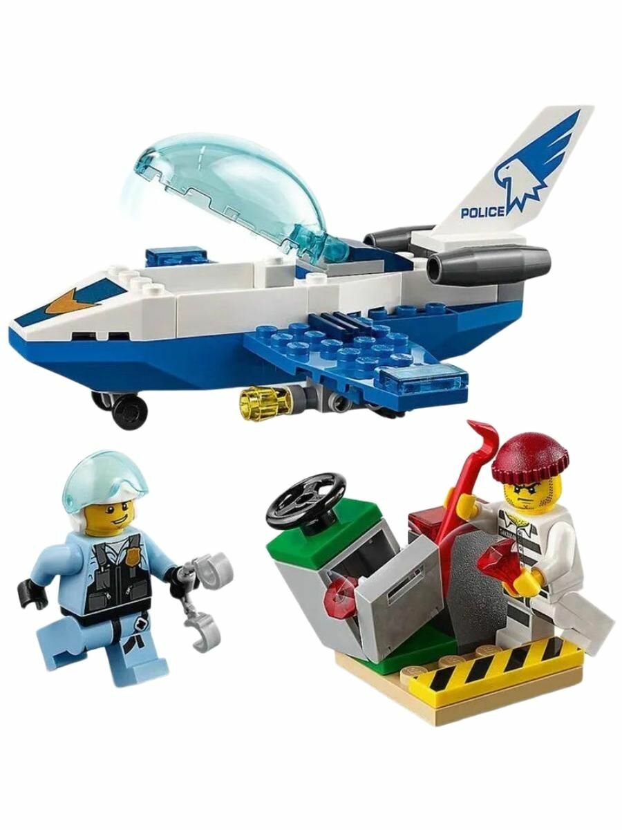 Конструктор 11205 "Воздушная полиция - патрульный самолёт", 66 деталей