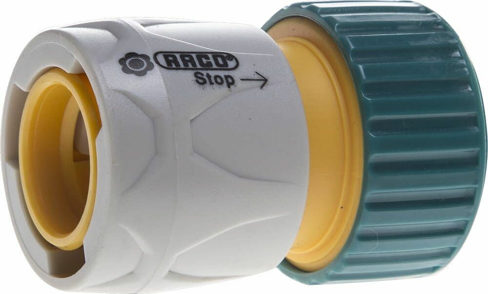 RACO , 3/4", с автостопом, для шланга, из ABS пластика, быстросъемный соединитель (4250-55206T)