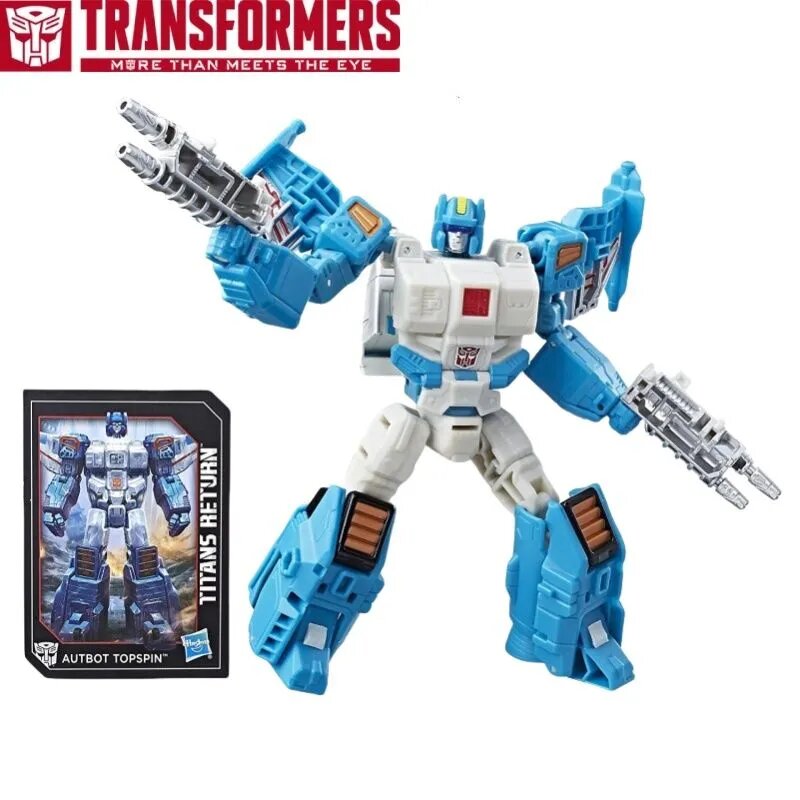 Трансформеры игрушки Topspin and Freezeout Deluxe Class Transformers Generations Titans Return