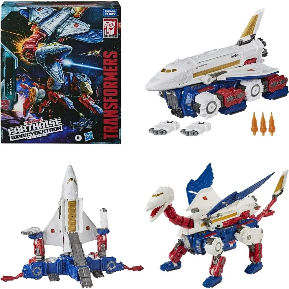 Трансформеры Hasbro Игрушка Transformers Earthrise War For Cybertron Trilogy WFC-E24 Skylynx 28cm